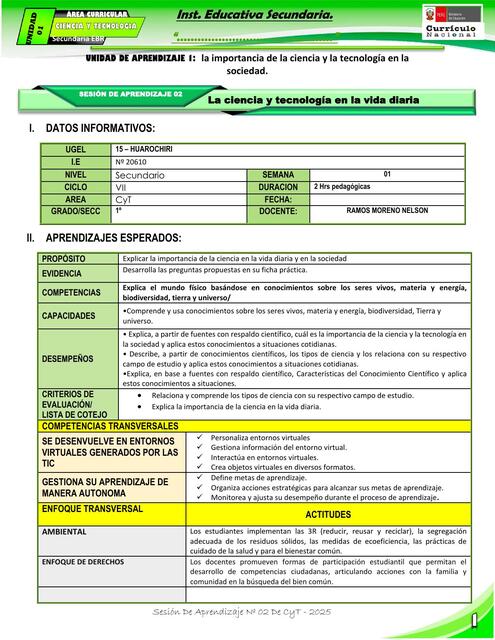 A 1 SES ACT 2 CYT UND 1 | Nelson | uDocz