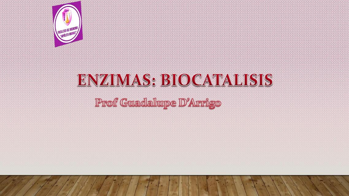 CLASE 4 ENZIMAS | José | uDocz