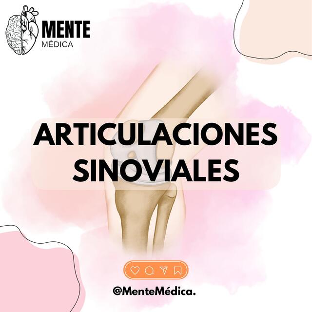 ARTICULACIONES SINOVIALES | Mente Médica | uDocz