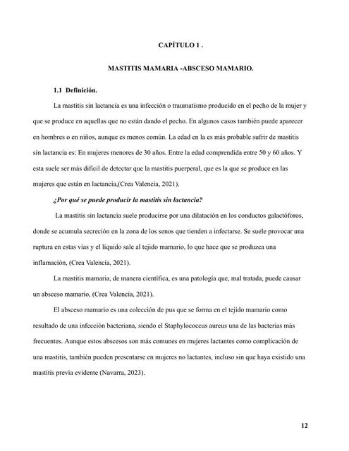PATOLOGÍA DE MASTITIS Y ABECESO- CUIDADOS DE ENFERMERÍA EN LA MUJER ...