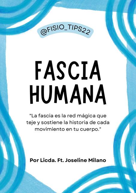 Fascia Humana | Fisio Tips | uDocz