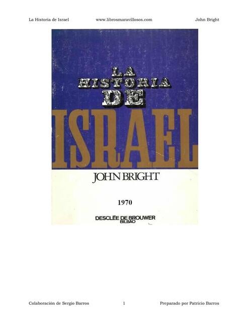 La historia de Israel John Bright | Amairani Isabel | uDocz