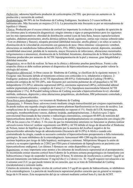 enfermedad cushing | Renata Tortora | uDocz