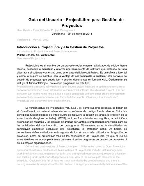 projectlibre gestión | CIV CIVL | uDocz