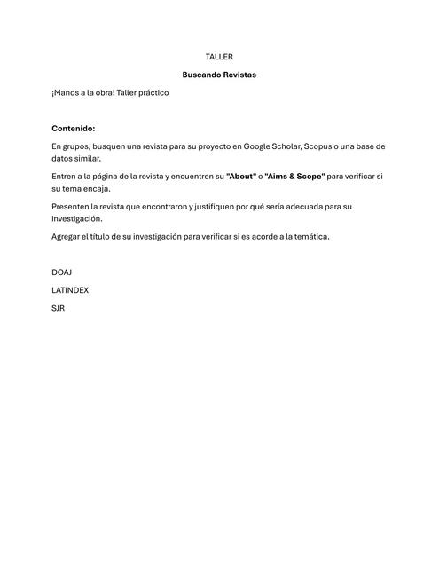 TALLER 7 | alfredo manobanda | uDocz