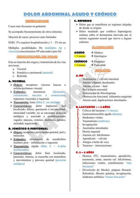 75. Dolor Abdominal Agudo y Crónico | LiquidOH愛 | uDocz