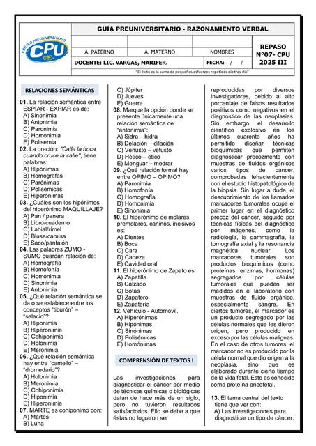 GUIA REPASO N07 CPU SIN CLAVES | Elva | uDocz