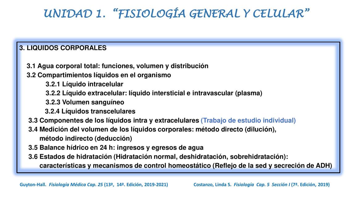 Unidad I Cap 3 Líquidos Corporales | Perlcst | uDocz