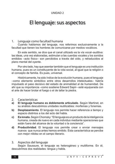 El lenguaje sus aspectos | Albert | uDocz