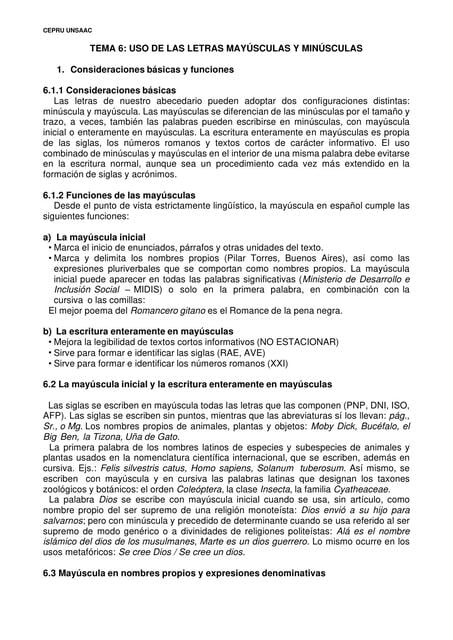 USO DE LAS MAYUSCULA 6 | Albert | uDocz