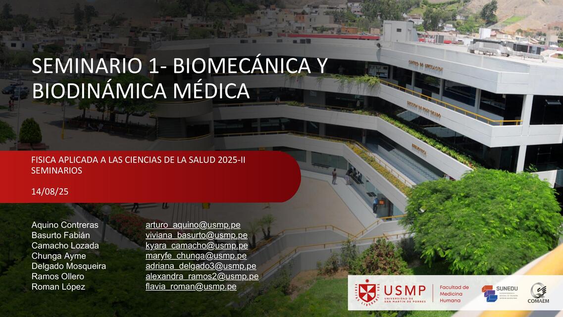 1 BIOMECÁNICA Y BIODINÁMICA MÉDICA USMP FÍSICA ACS | Adriana Delgado ...