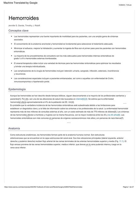 Hemorrhoids ASCRS Textbook of Colon and Rectal Sur | Hilda Carolina ...