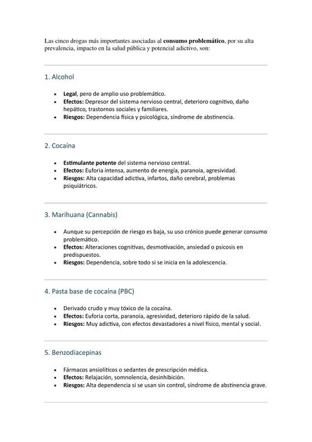 resumen de adiccion y abstinencia | Marisol yanina Bassilonghi | uDocz
