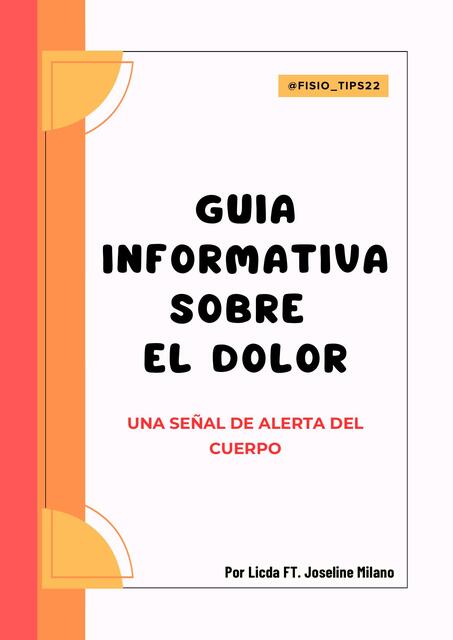 Guia Informativa sobre el Dolor | Fisio Tips | uDocz