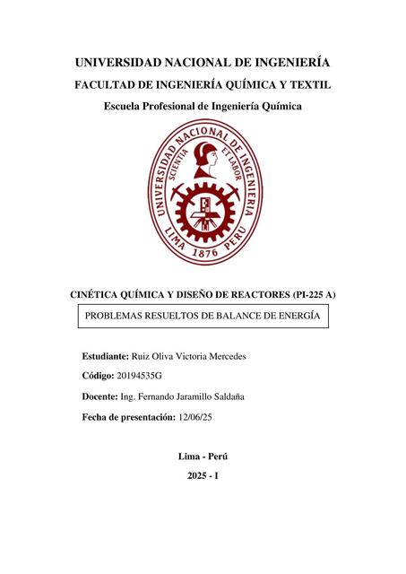 Problemas de Cinetica Quimica 3 | Study Ingenieros | uDocz