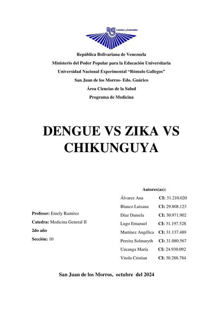 dengue vs zika vs chikunguya | Gabriela Uzcanga | uDocz