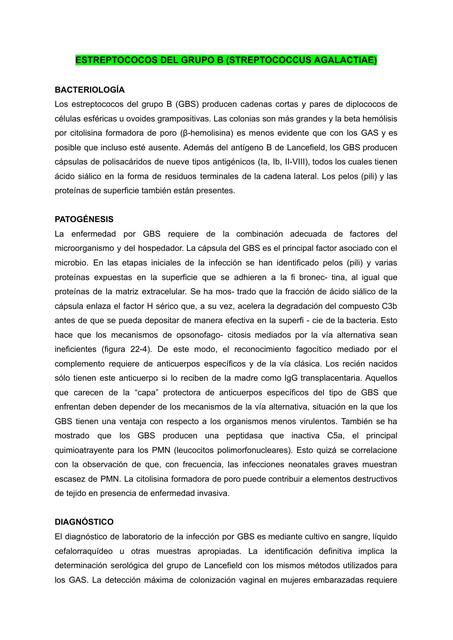 ESTREPTOCOCOS DEL GRUPO B STREPTOCOCCUS AGALACTIAE | Liza Stuudio | uDocz