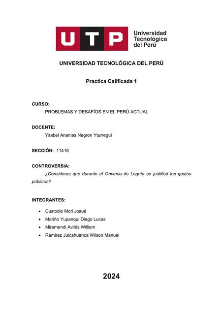 Practica califica 1 | Wilson Ramírez julcahuanca | uDocz