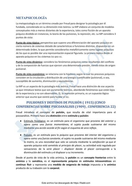 PSICOANALISIS 2do parcial | Julieta Pereyra | uDocz