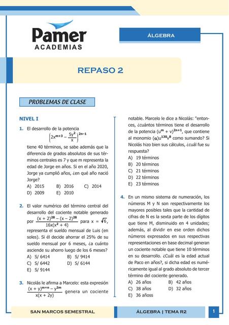 ALGEBRA R2 | Jair | uDocz