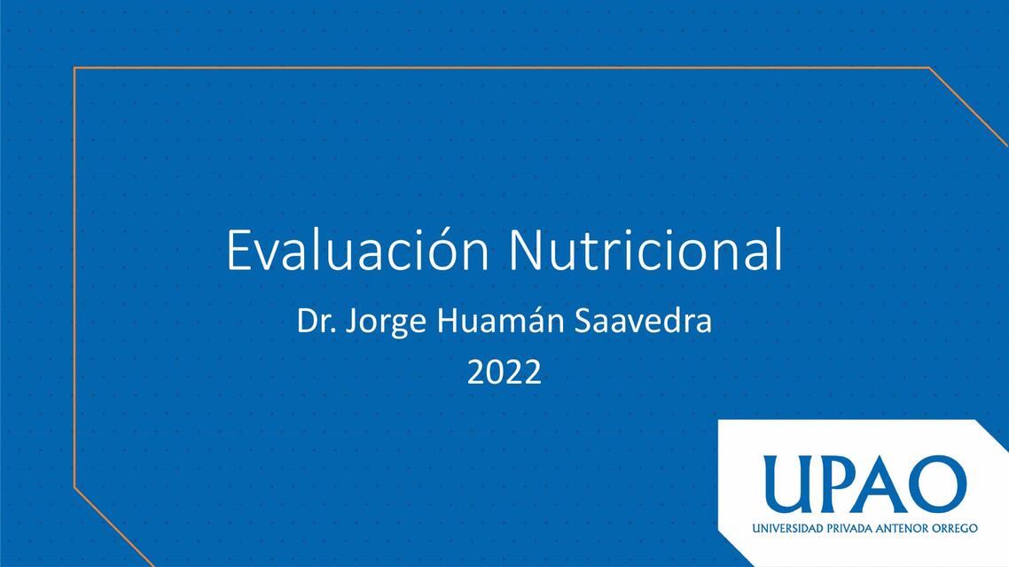 SEMANA 12 PPT 3 2 Evaluación Nutricional | Dimple LY | uDocz
