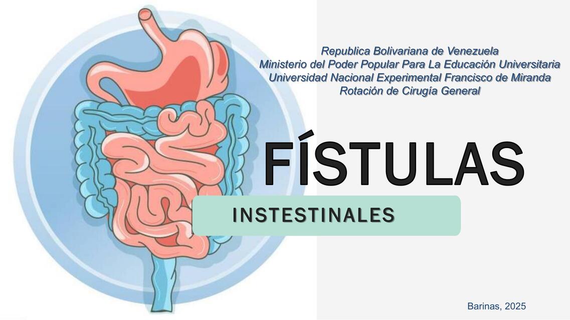 Fistulas intestinales | Estrella | uDocz