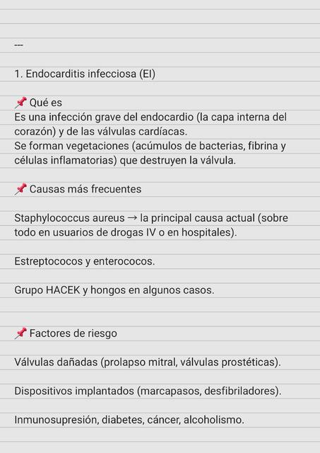 ENDOCARDITIS Y CARDIOPATIA REUMÁTICA | sabrina vallejos | uDocz
