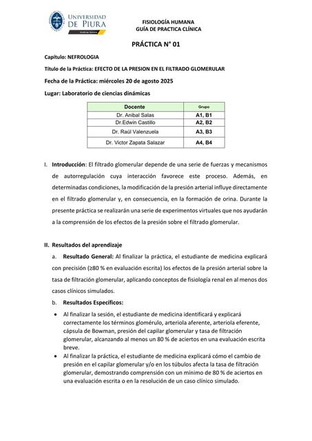 GUIA PRACTICA 01 FISIO RENAL MIERCOLES 20 AGOSTO A | Rosita Ortiz | uDocz