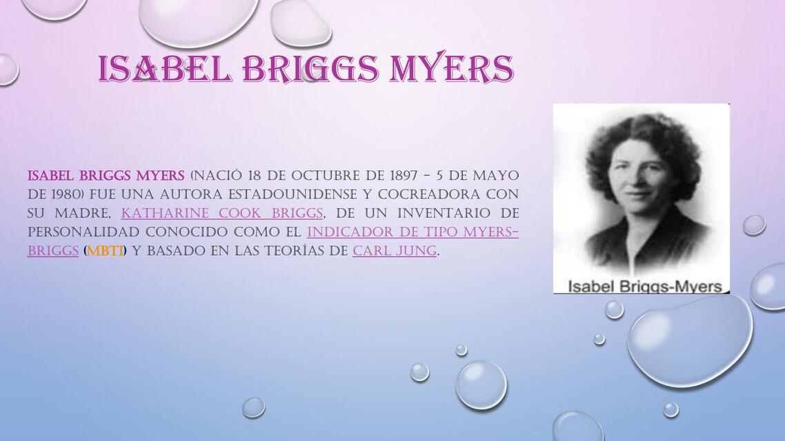Isabel briggs myers | Marisa Rodriguez Sandoval | uDocz