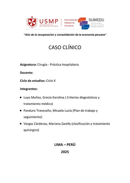 CASO CLÍNICO | Mariana Zarelly Vargas Cárdenas | uDocz