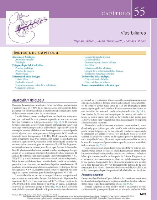 SABISTON Vías biliares | Natalie Sosa | uDocz