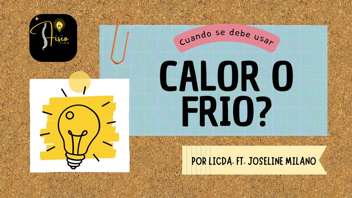 ¿Calor o Frio? Cuando usarlo | Fisio Tips | uDocz
