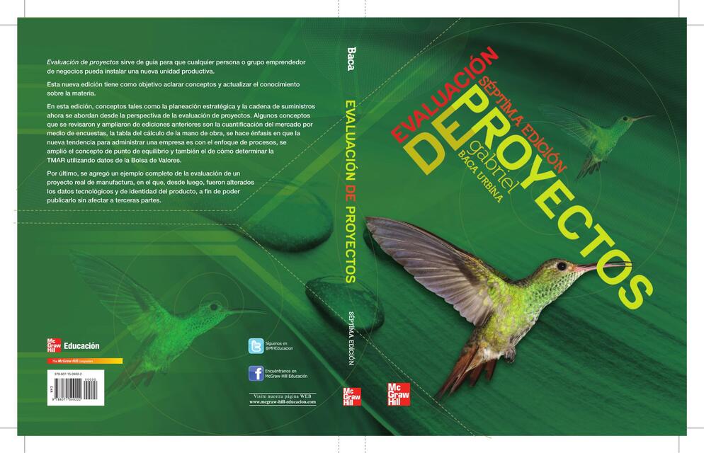 Evaluacion de Proyectos 7ma Ed Gabriel Baca Urbina | Arodi | uDocz