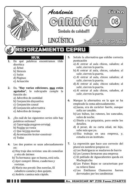 TILDE REPASO I | Albert | uDocz