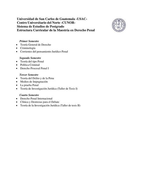 maestria en derecho penal | Dencil humberto | uDocz