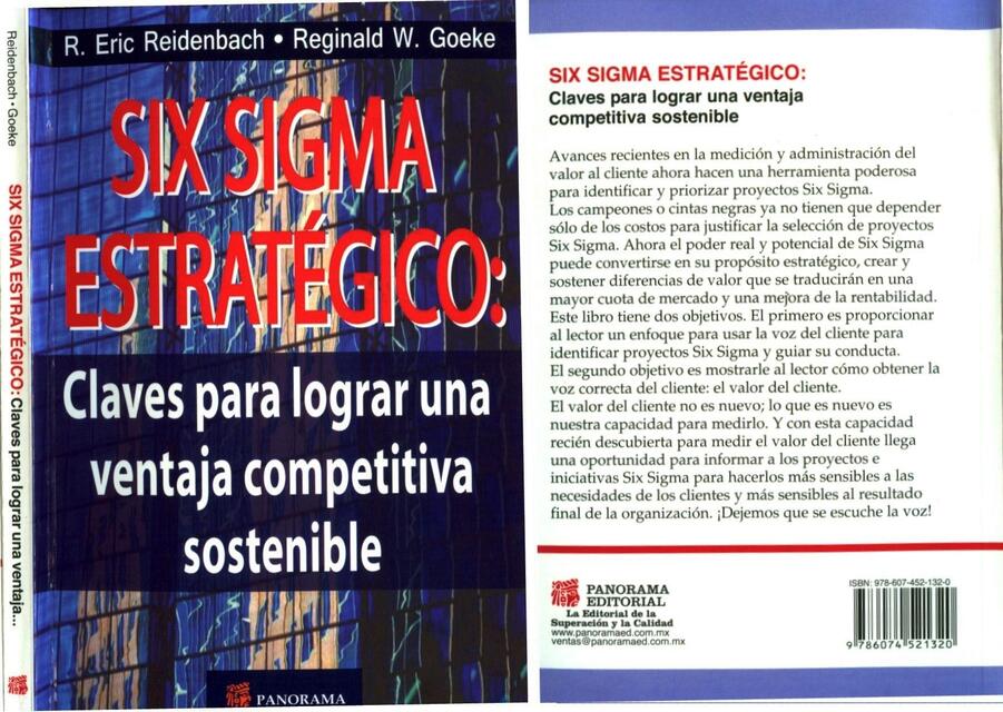 SIX SIGMA ESTRATÉGICO ERIC REIDENBACH 1 | Arodi | uDocz