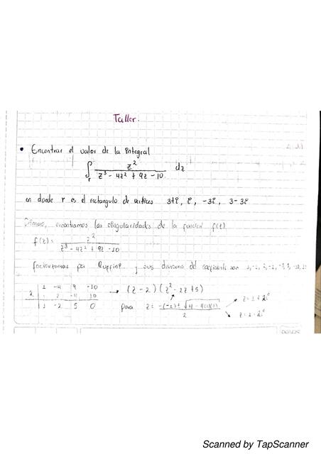 Taller Variable Compleja2 | EL MATEMATICO | uDocz
