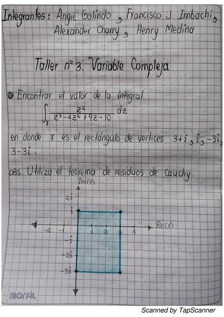 Taller 3 Variable Compleja1 | EL MATEMATICO | uDocz