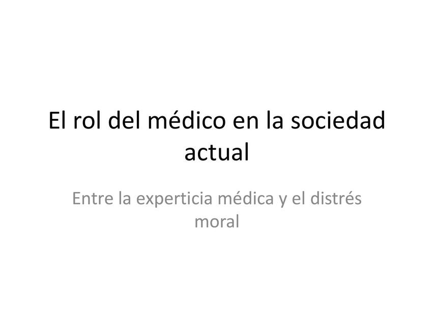 Rol del medico Dra Mendoza | Frank Miguel RT | uDocz
