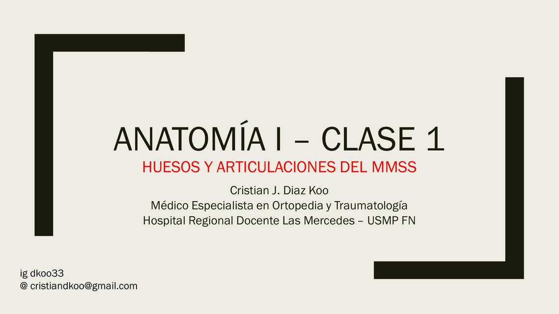 ANATOMIA 1 CLASE 1 | Jean Pierre | uDocz