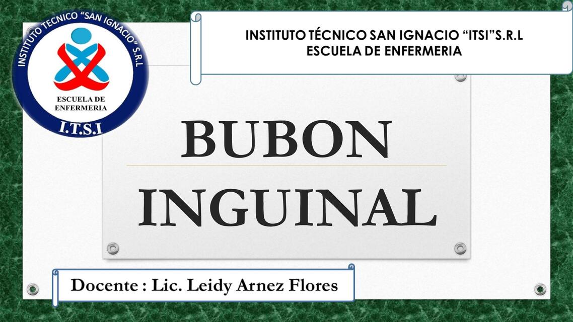 BUBON INGUINAL | Jimenez Ascencio | uDocz