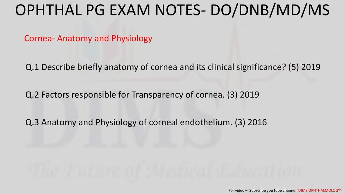 Anatomy and Physiology of Cornea | Ricardo Perez Solari | uDocz