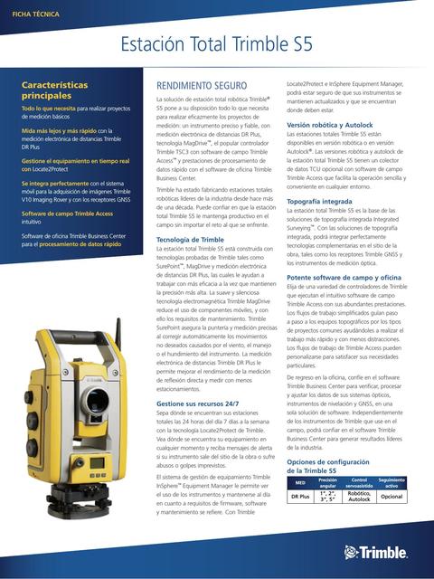 Estación Total Trimble S5 | Gerardo León | uDocz