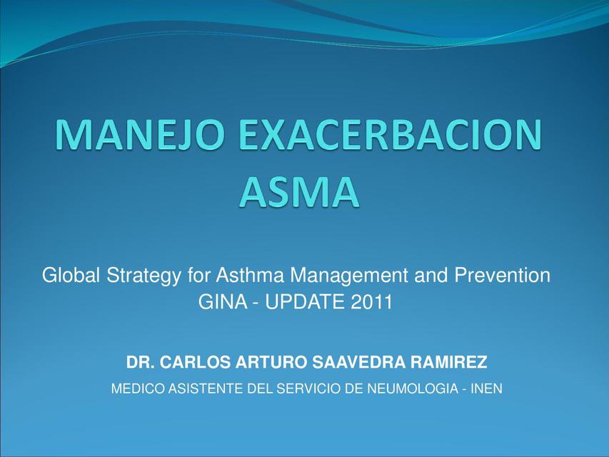 MANEJO EXACERBACION ASMA | Ahmed Casana | uDocz
