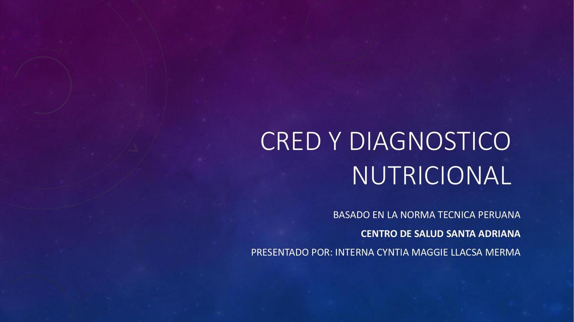 Cred y Diagnostico Nutricional | Cyntia Maggie Llacsa Merma | uDocz
