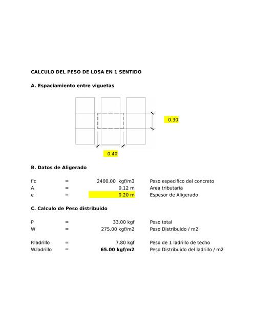 Metrado de Losa | Daniel M. Gonzales Arce | uDocz