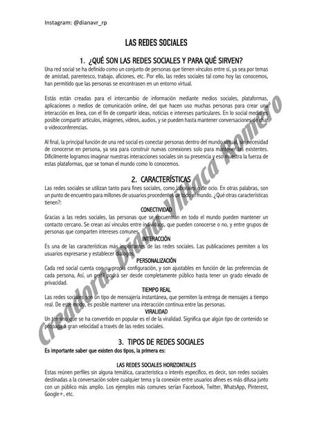 Las Redes Sociales | Diana Villaca | uDocz
