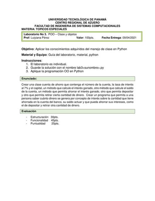 Laboratorio 3 python | Daniel Rodríguez | uDocz