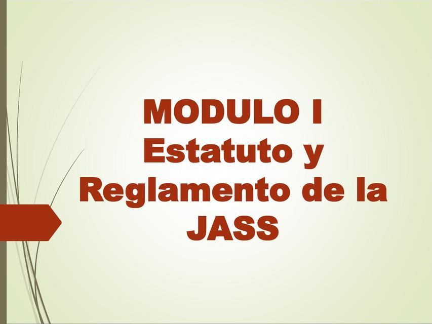 Estatuto y Reglamento de la JASS | Jose Antonio Zuniga Ramos | uDocz