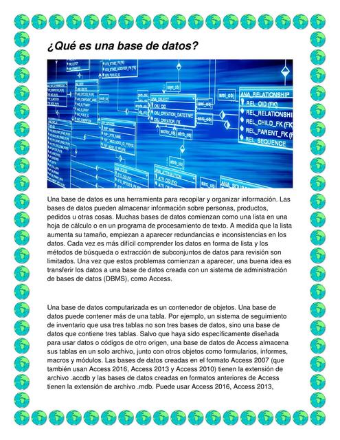 Qué es una base de datos | Josue Salvatierra Fernandez | uDocz